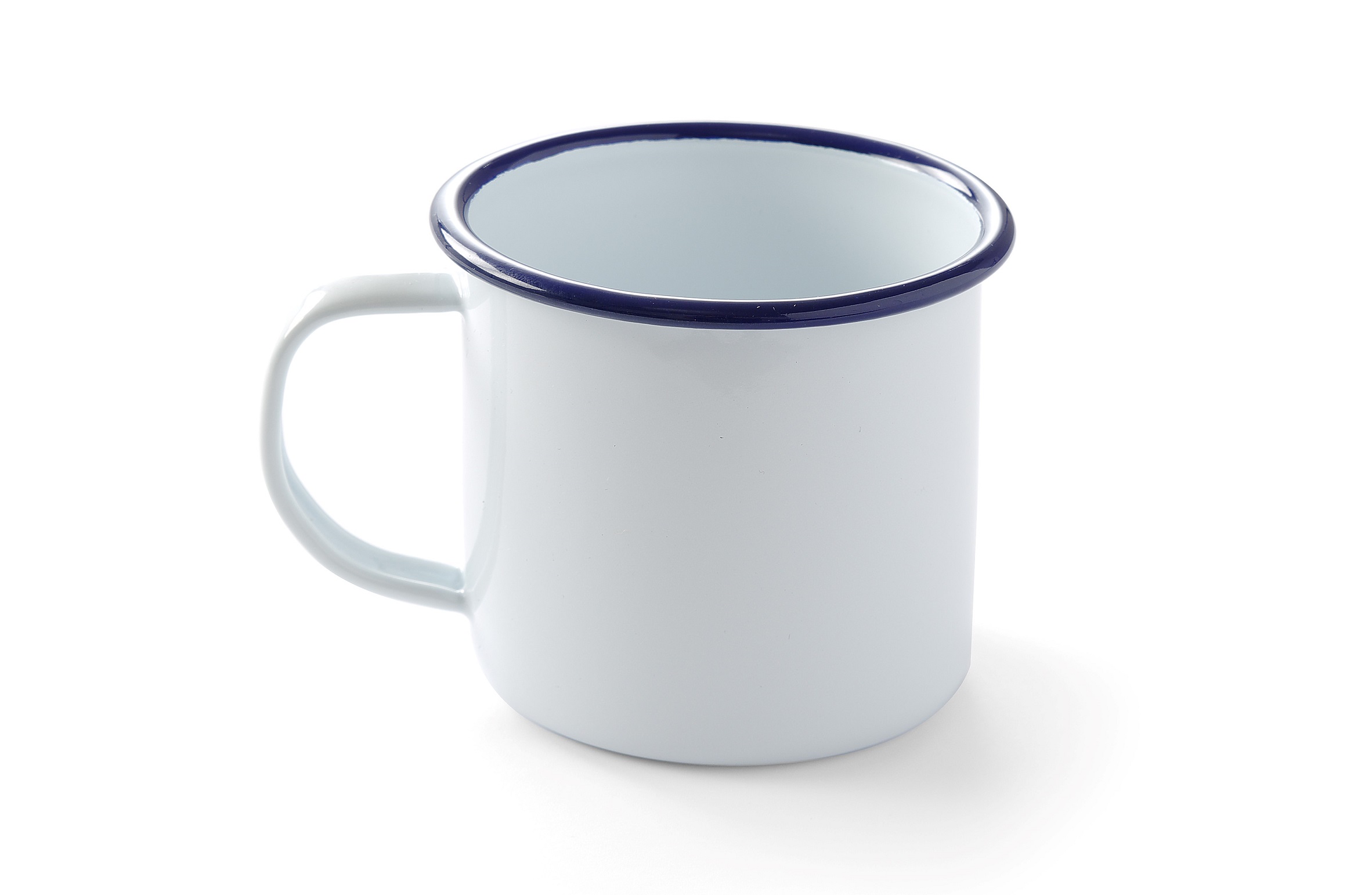 robuste Emaille Tasse, Kaffeebecher, Campingbecher